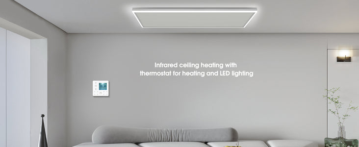 Ceiling Mounted Infrared Heating Panel with LED Light 400w