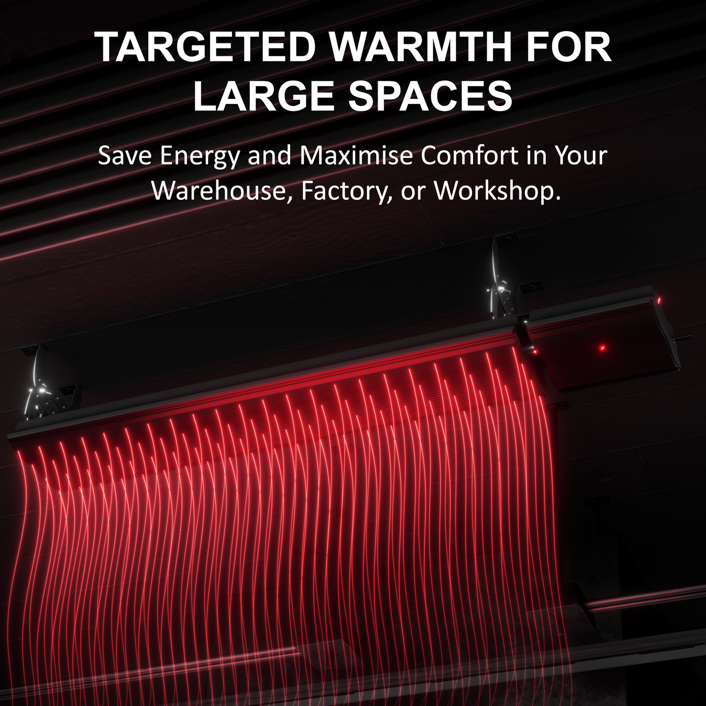 1800w Infrared 4FT Bar Heater - Powerful heating